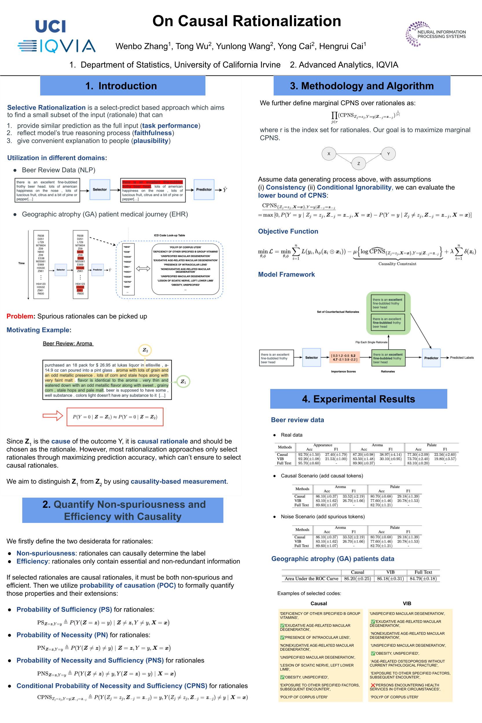 NeurIPS On Causal Rationalization